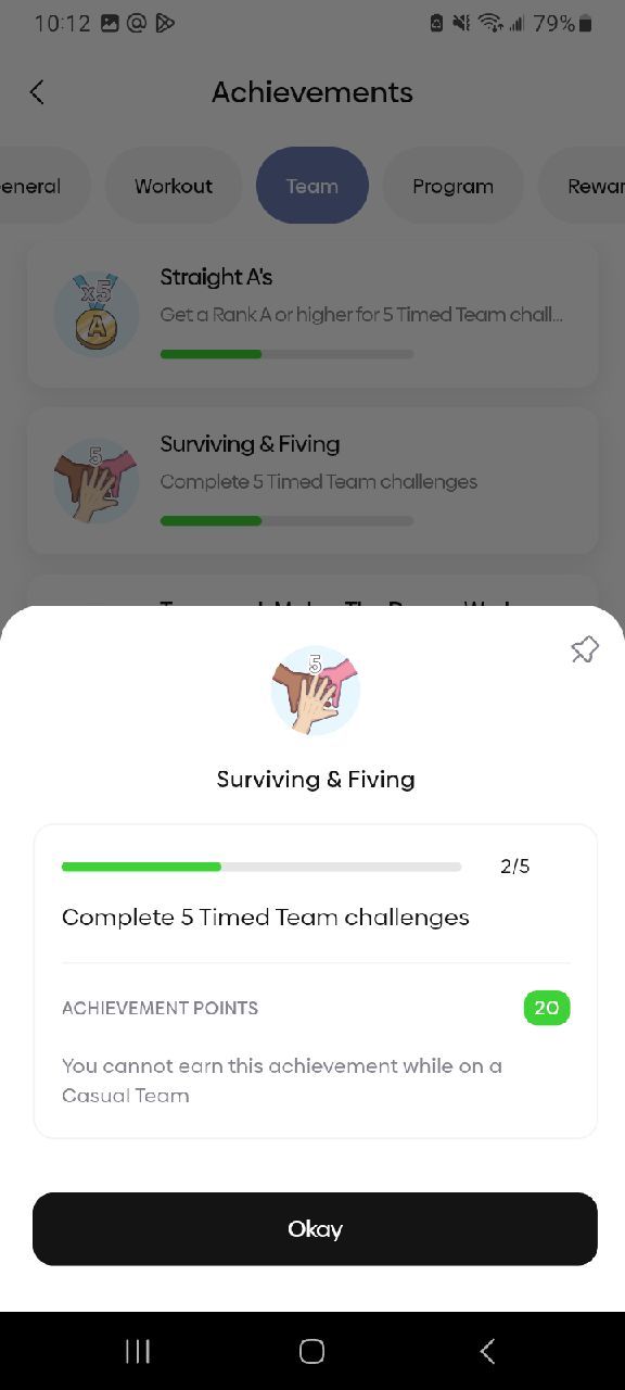 Chloe Ting Community - Timed team challenge achievement