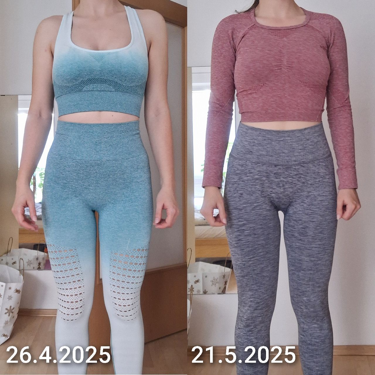 Before After Transformation - One month progress