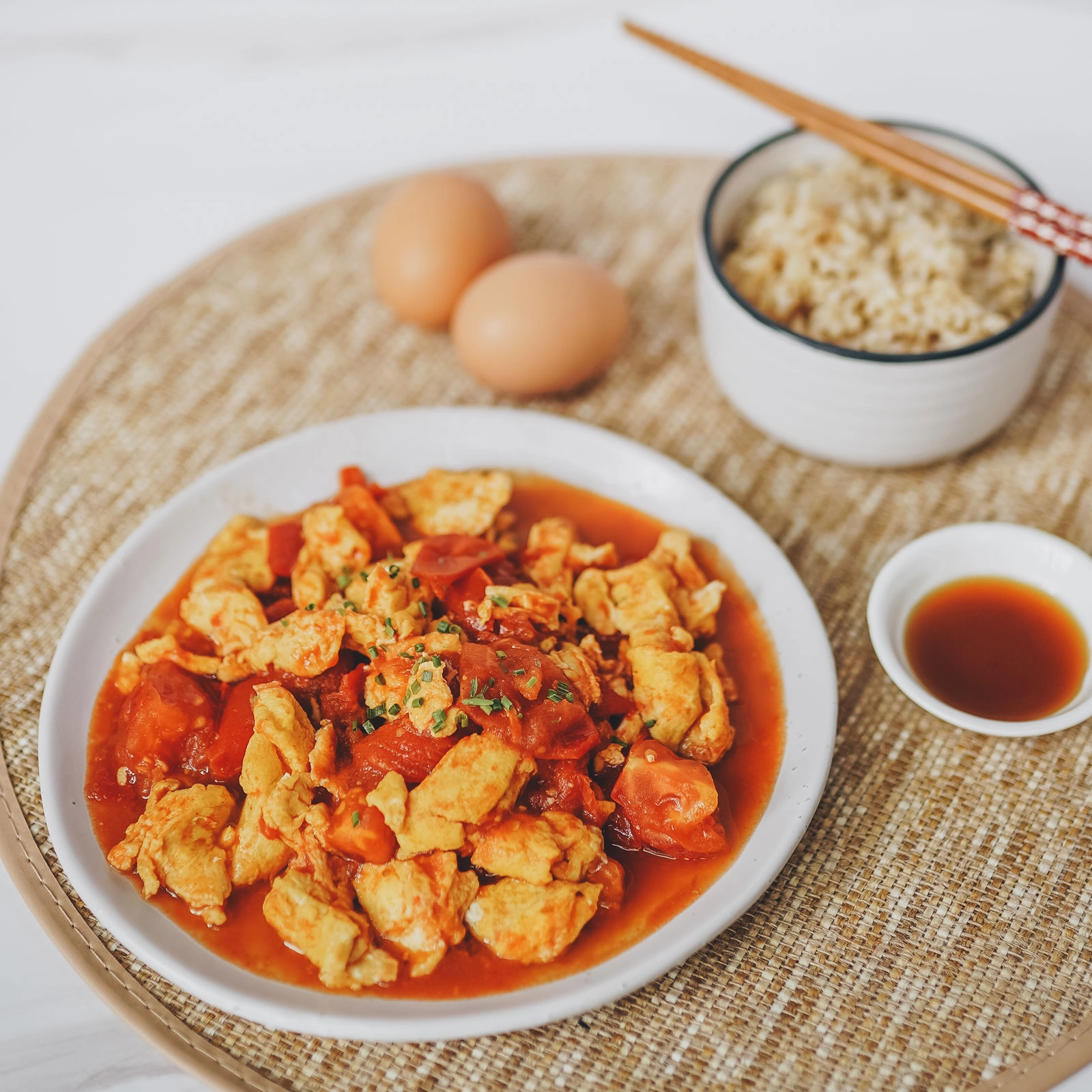 Chinese Tomato Egg Stir-Fry - Chloe Ting Recipes