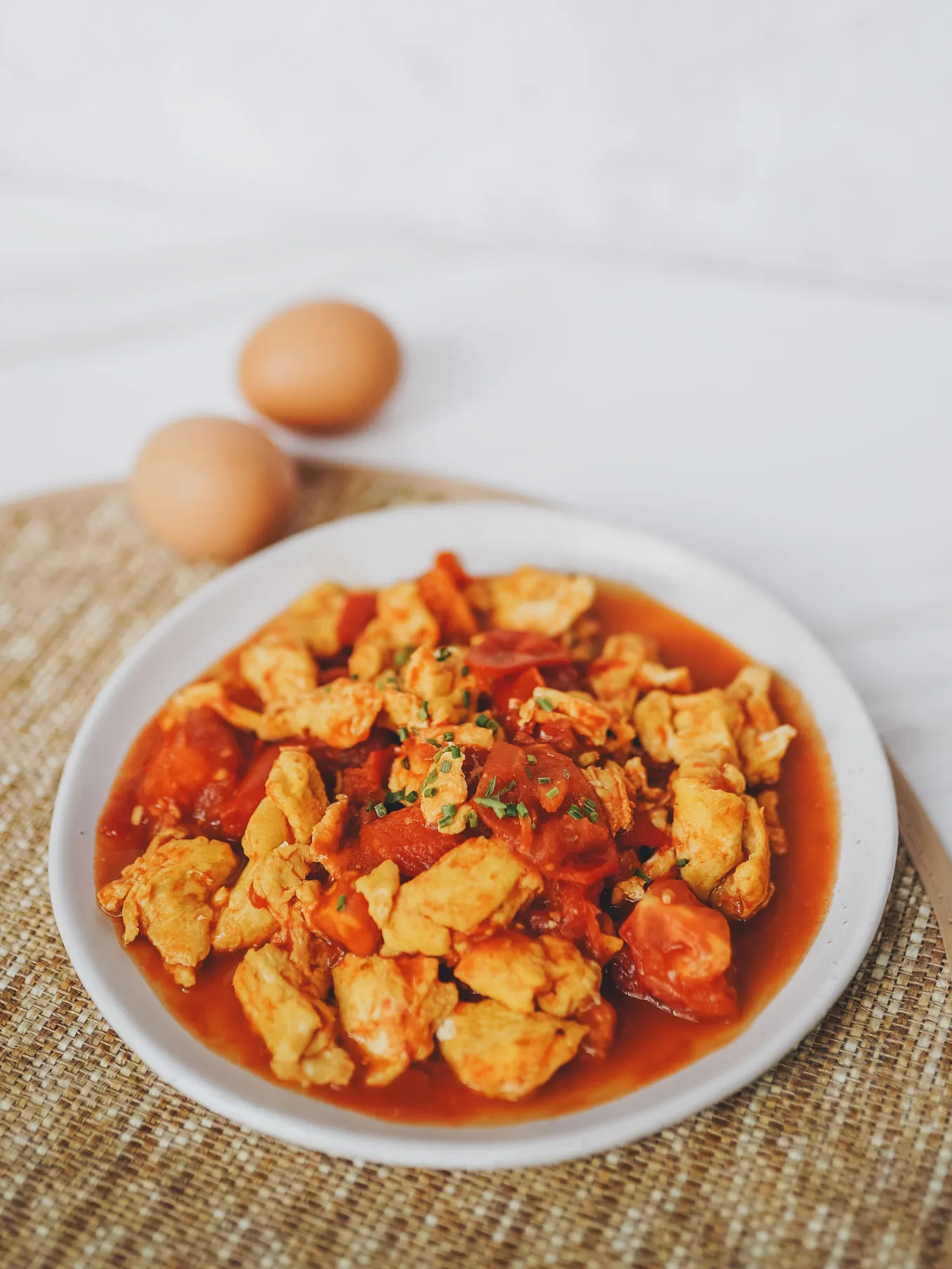 Chinese Tomato Egg Stir-Fry - Chloe Ting Recipes