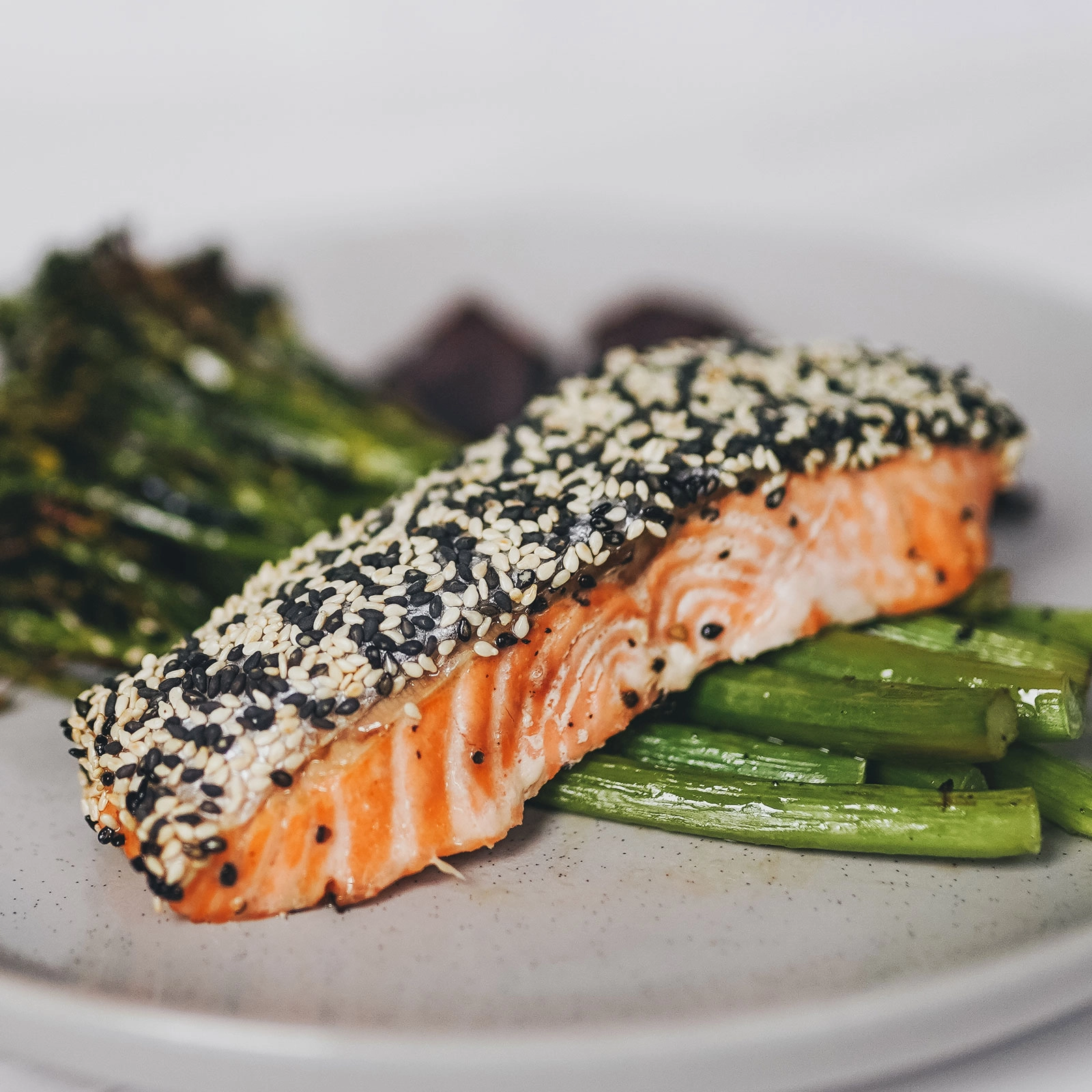 Sesame Crusted Salmon - Chloe Ting Recipes