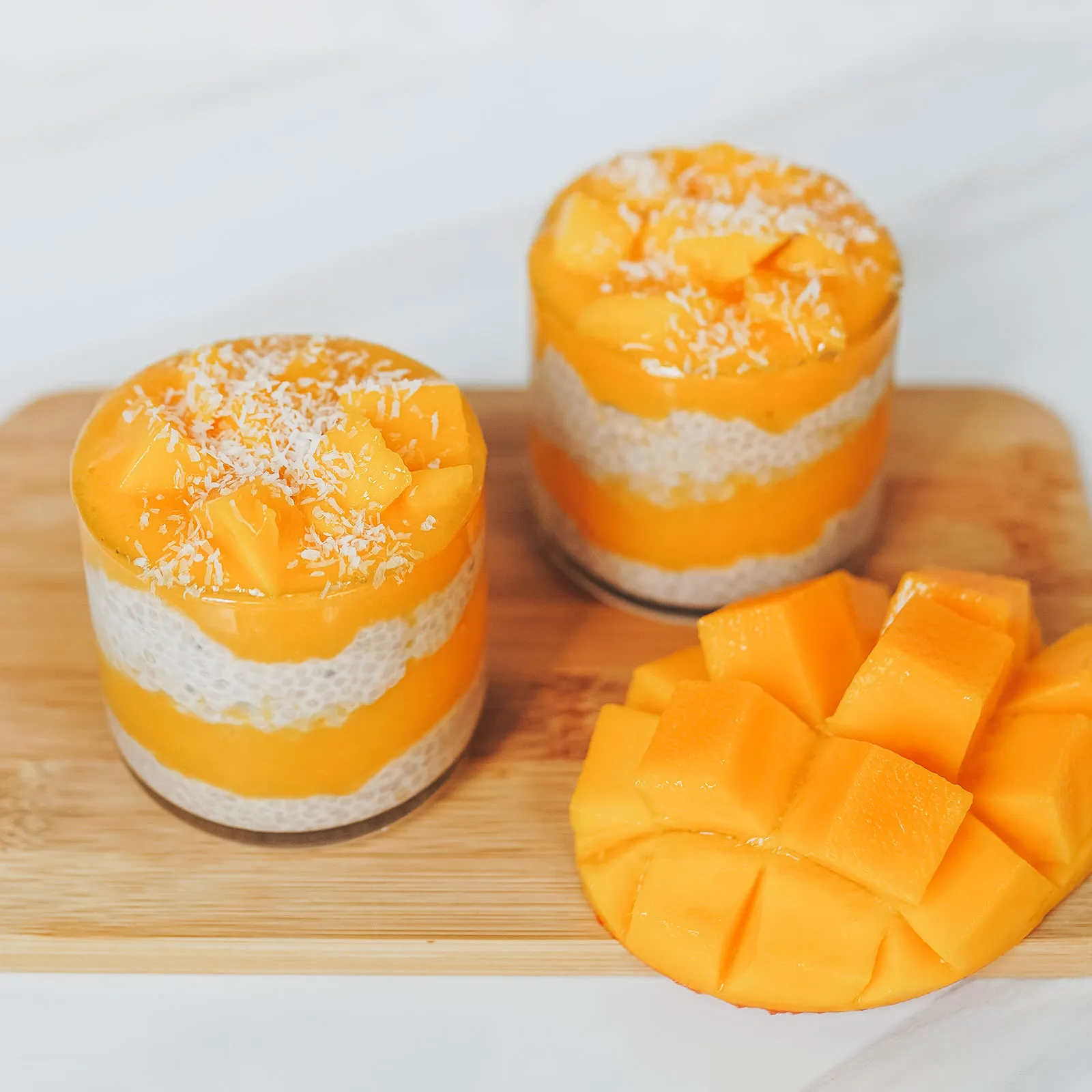 3-Ingredient Mango Chia Pudding - Chloe Ting Recipes