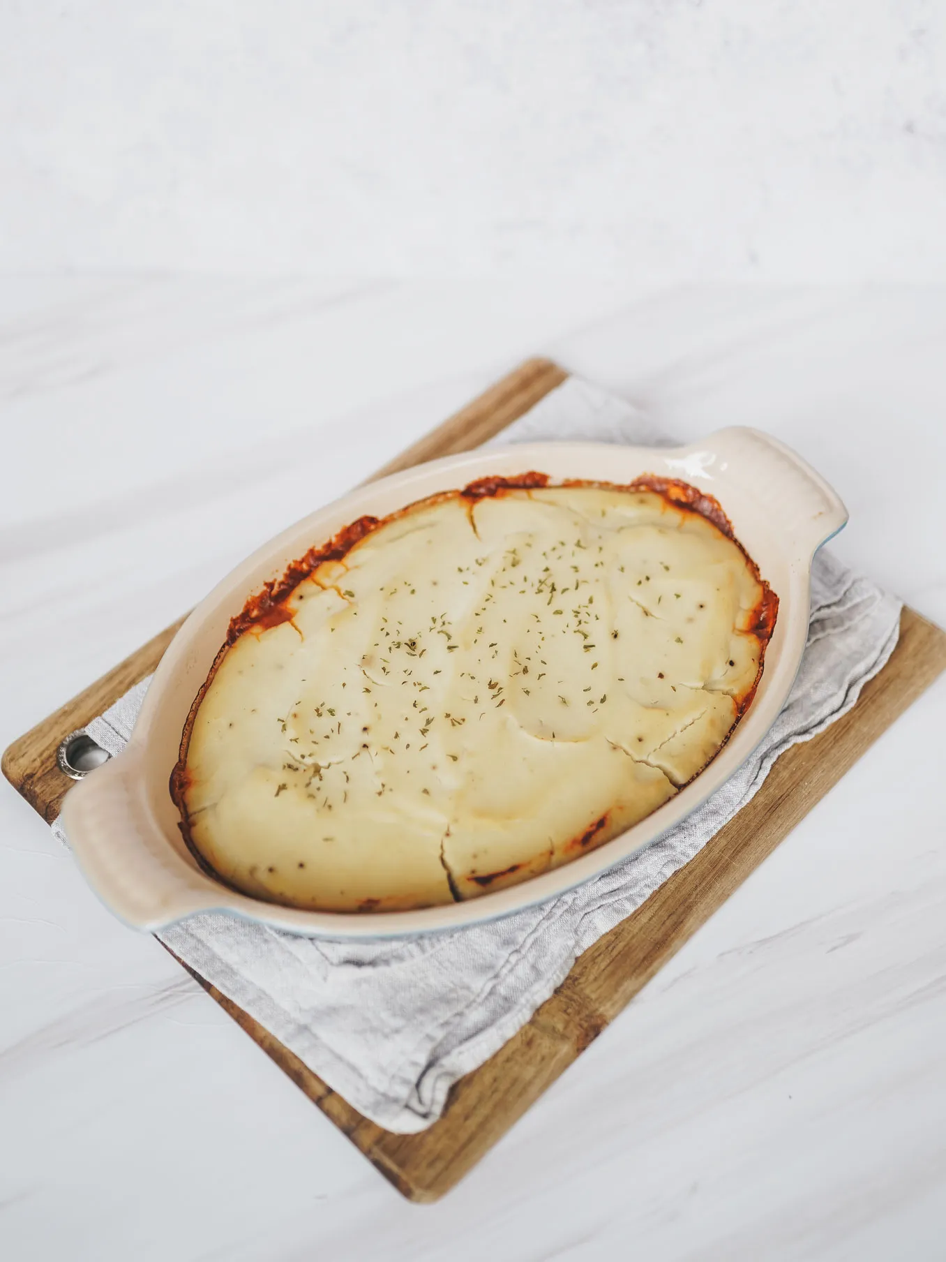 Turkey Cottage Pie with Cauliflower Mash - Chloe Ting Recipes