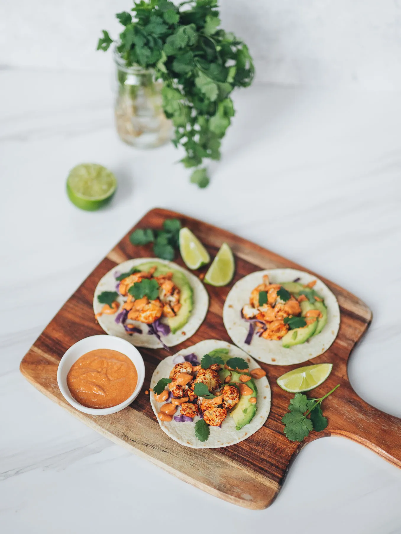 Chipotle Cauliflower Tacos - Chloe Ting Recipes