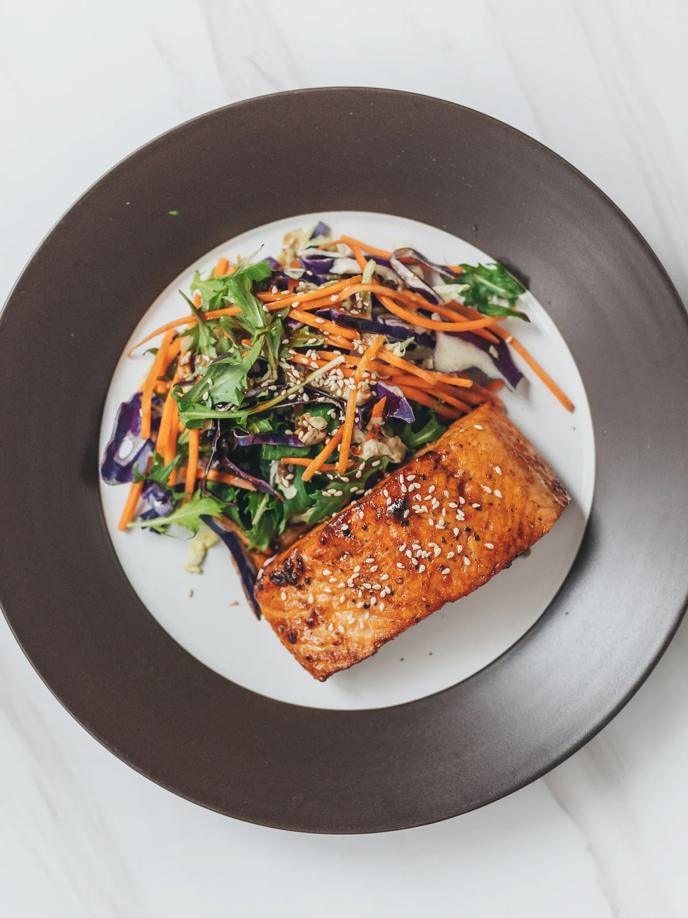 Honey Garlic Glazed Salmon - Chloe Ting Recipes