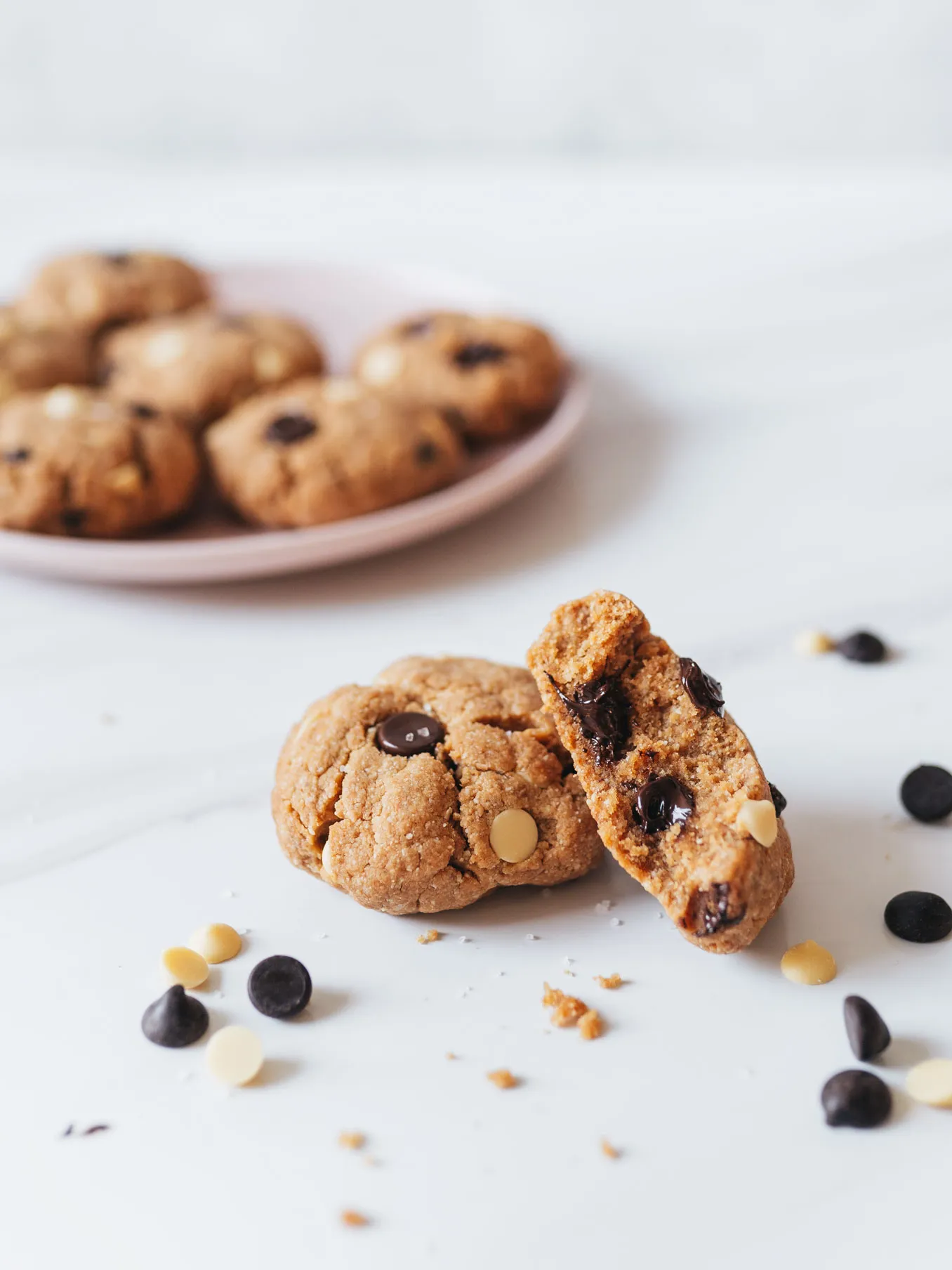 Vegan Chocolate Chip Cookies - Chloe Ting Recipes