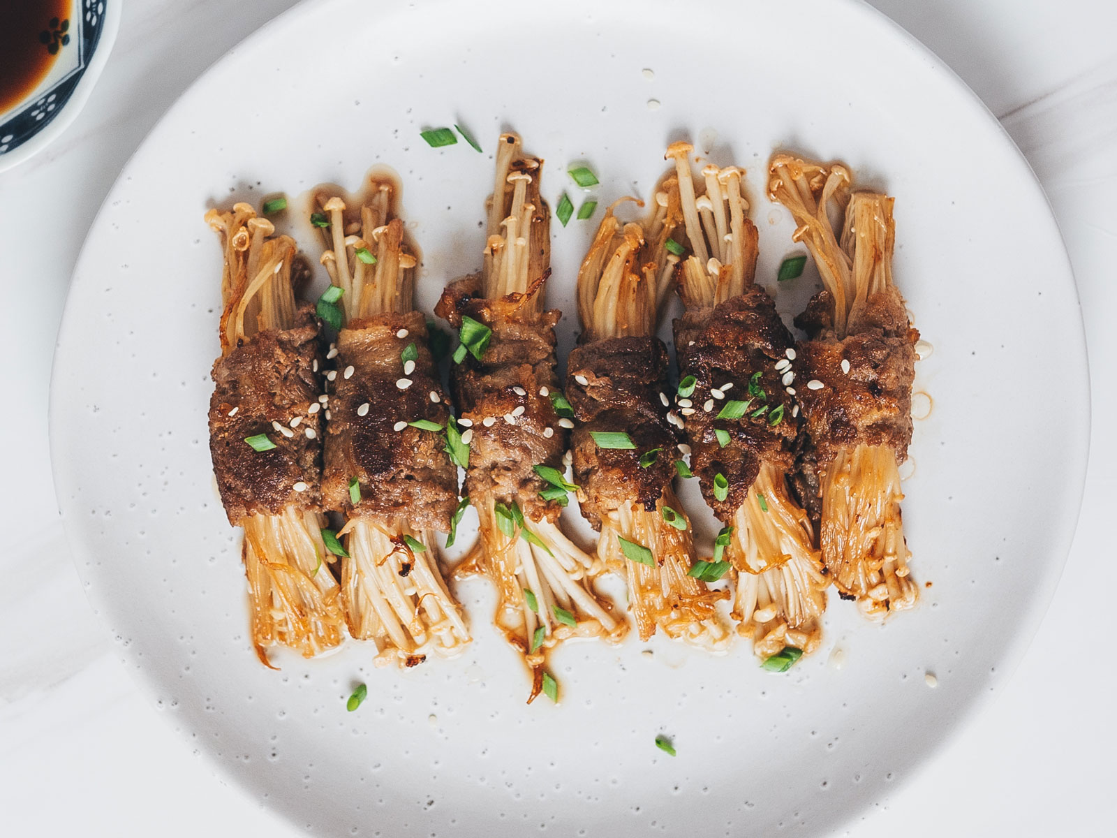 Enoki Beef Rolls - Chloe Ting Recipes