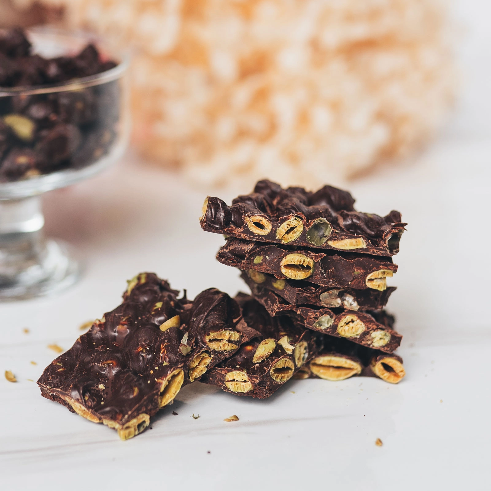 Dark Chocolate Edamame Bark - Chloe Ting Recipes