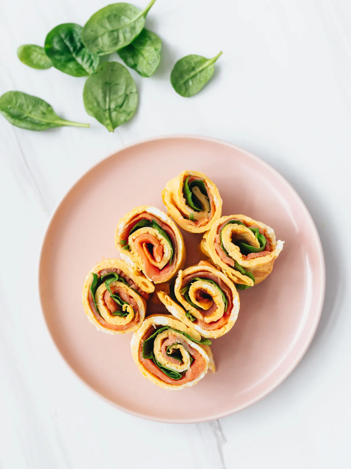Smoked Salmon Omelet Rolls - Chloe Ting Recipes