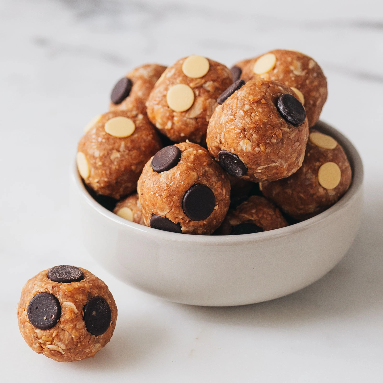 Peanut Butter Choc Chip Protein Balls - Chloe Ting Recipes